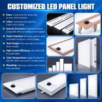 China IP65 Waterproof Custom Size Energy Saving LED Panel Light LED Flat Panel Lighting for Commercial Ceiling for sale