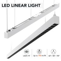 China UGR<19 LED Linear Light 120-190lm/W DALI 0-10V Triac Zigbee Dimmable Commercial LED Pendant Light for Office for sale