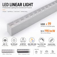 China UGR<19 LED Linear Light 120-190lm/W DALI 0-10V Triac Zigbee Dimmable Commercial LED Pendant Light for Office for sale