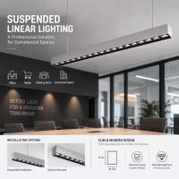 China UGR<19 LED Linear Light 120-190lm/W DALI 0-10V Triac Zigbee Dimmable Commercial LED Pendant Light for Office for sale