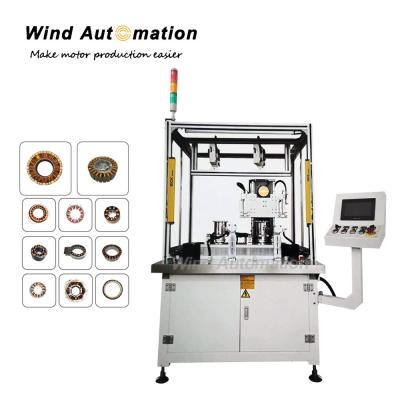 China WIND-NR148 2-Station Shroud & Needle Coil Winding Machine for BLDC Motors | 10-120mm Stator | 400 RPM for sale