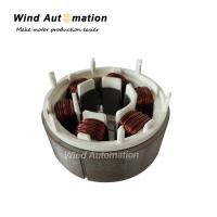 China WIND-NR148 2-Station Shroud & Needle Coil Winding Machine for BLDC Motors | 10-120mm Stator | 400 RPM for sale
