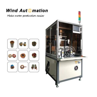 China Dual-Station Aerospace Motor External Rotor Winding Machine 7-100mm Stator OD 0-2000 RPM for sale
