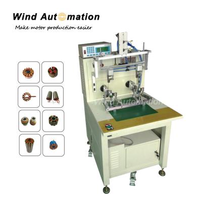 China 220V Double Station Drone Flyer Motor External Armature Winding Machine 20-140mm OD 0-2000 RPM for sale