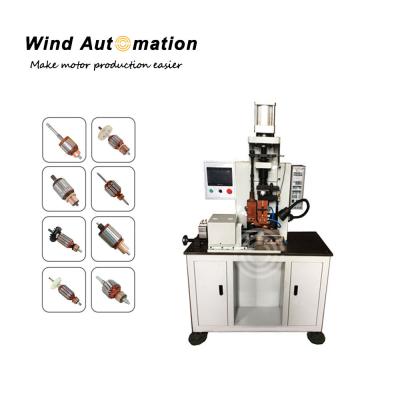 China WIND-DNZ Commutator Welding Machine for BSG Motor Armature 90mm Rotor 1200KG 380V for sale