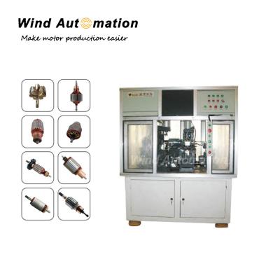 China WIND-ABM-2 Micro Motor Rotor Balancing Machine 2-Station 1600-2100 RPM for 20-70mm Armatures for sale