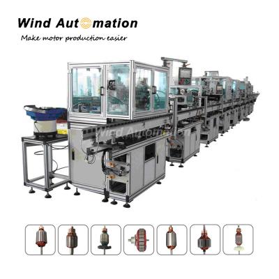 China WIND-APL Air Conditioner Armature Automatic Production Winding Line with 9-Station Process for DC Motor Manufacturing for sale