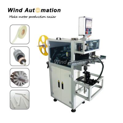 China DC Motor Armature Automatic Insulation Paper Inserting Machine 20-55mm OD 1.0KW PLC Control for Industrial Manufacturing for sale