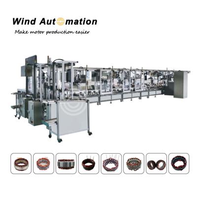 China Generator Stator Motor Automatic Winding Machine Production Line - 1 Operator System with Paper Inserting & Coil Forming for sale