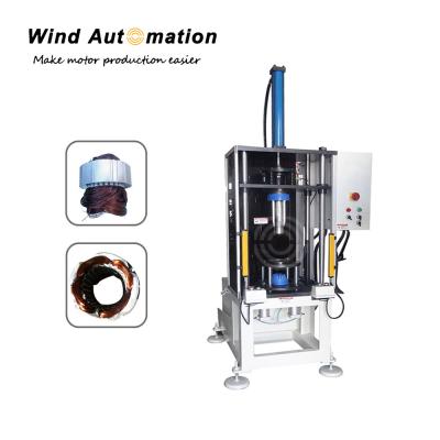 China Stator Coil End Pre-Forming Machine for Induction Motors - 15-100mm Stack Length, 380V Hydraulic PLC Control for sale