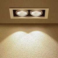 China 3 Heads LED Ceiling Downlights 265V Rectangular LED Grille Light for sale