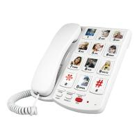 China 50Hz Big Button House Phone One Key Memory Wall Mounted Corded Phone for sale