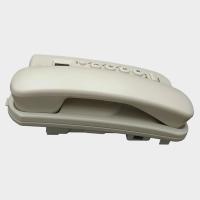 China White Portable Corded Phone Office Works 2 Line Caller Id Phone With Gift Box for sale