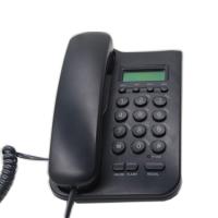 China White Portable Corded Phone Office Works 2 Line Caller Id Phone With Gift Box for sale