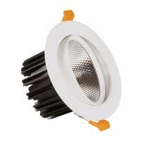 China RoHS LED Ceiling Spotlights PPT Plastic Recessed LED Round Spotlight for sale