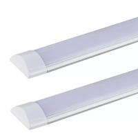 China Aluminum Base LED Tube Bracket 1.2M Frosted Shell Batten Light Fixture for sale