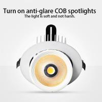 China 110V LED Recessed Spotlights Adjustable 360 Degree Bathroom Ceiling Downlights for sale