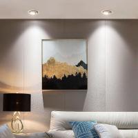 China 110V LED Recessed Spotlights Adjustable 360 Degree Bathroom Ceiling Downlights for sale
