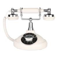 China Push Button Decorative Antique Phones 140mm Retro Rotary Telephone for sale
