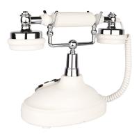 China Push Button Decorative Antique Phones 140mm Retro Rotary Telephone for sale