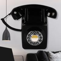 China Cream Color Corded Landline Phone European Style Retro Corded Phone for sale
