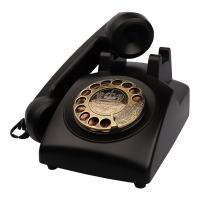 China Black Corded Landline Phone Vintage Wall Phone With Recording Function for sale