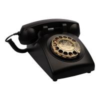 China Black Corded Landline Phone Vintage Wall Phone With Recording Function for sale