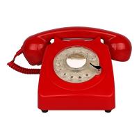 China CE Antique Corded Phone Retro Decorative Rotary Phone Plastic for sale