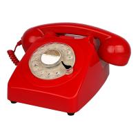 China CE Antique Corded Phone Retro Decorative Rotary Phone Plastic for sale
