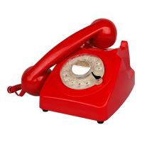 China CE Antique Corded Phone Retro Decorative Rotary Phone Plastic for sale