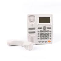 China 8 Digits White Corded Phone FSK Dual System Wall Mounted Landline Phone for sale