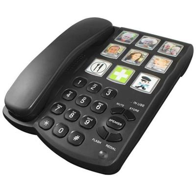 China Easy Dailing Big Button Telephone Analog Old People Telephone With Photo Dialing for sale