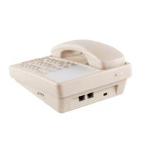China Adjustable Flash Hotel Guest Room Telephone Beige Color Wired Table Phone for sale