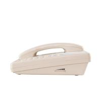 China Adjustable Flash Hotel Guest Room Telephone Beige Color Wired Table Phone for sale