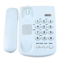 China RoHS Wall Mountable Corded Phone Wall Corded Phone With White Keys for sale