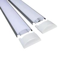 China Tri Proof LED Tube Bracket 72w Led Flat Tube With Milky PC Cover for sale
