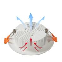 China LED Fixed Recessed Round Downlight Anti Glare Downlights for sale
