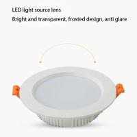 China LED Fixed Recessed Round Downlight Anti Glare Downlights for sale