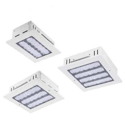China Embedded Ceiling LED Canopy Light Outdoor Petrol Gas Station Roofing LED Highbay Light for sale