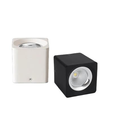 China Surface Mounted Square LED Spotlight 10w 20w 30w 40w Suspended LED COB Downlight for sale