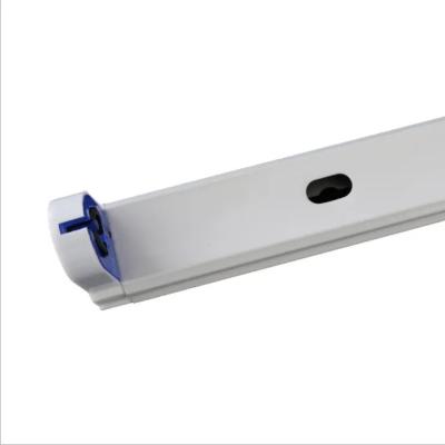 China Linkable T8 LED Tube Light Fixture 120CM Single Light Fitting LED Tube Bracket for sale