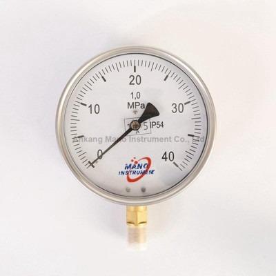 China PG-022 Half ss pressure gauge oil fillable for sale