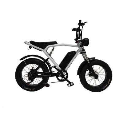 China Fast Electric Dirt Bike Mountain City Road EBike With Mechanical Disc Brake In Black for sale