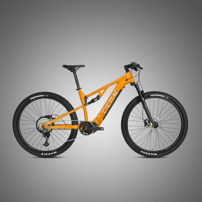 China 48V Mid Drive Carbon Fiber Thru-Axle Boost Frame Inner Cables Electric Bicycle EM6 Ebike for sale