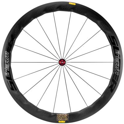 China Carbon Fiber Superteam Road Bike Wheel Set 25mm Width 50mm Depth Ceramic Bearing Hubs for sale