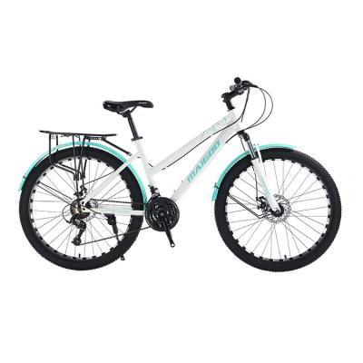 China Mechanical Disc Brake 21 Speeds Steel Frame Mountain Road Bike for City Travel Bicycle for sale