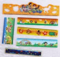 China PLASTIC LENTICULAR 3D Lenticular Printed Plastic Straight ruler flip animation 3d rulers for school for sale