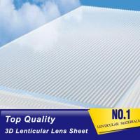 China PLASTIC LENTICULAR 30 LPI Lenticular Inkjet Prints Sheets Transparent PS 3D Motion Lenticular Photo Lens Materials for sale