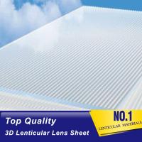 China motion UV 20 lpi lenticular sheet large format animation image plastic lenticular material for digital 3d printer for sale