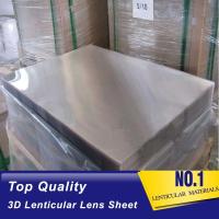 China Czech 75 lpi 3D PP PET lenticular material 0.45mm thick plastic lenticular sheet for 3D lenticular printing for sale